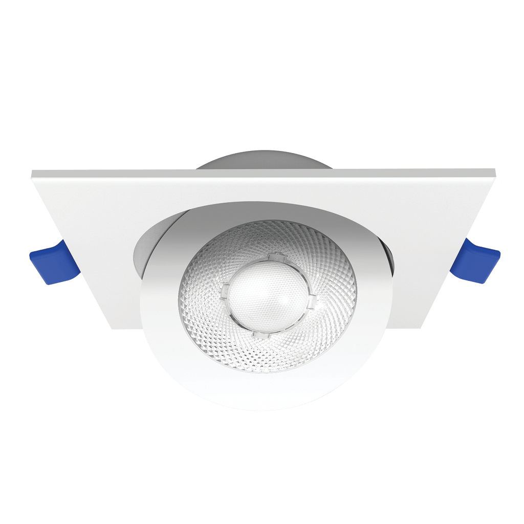 Luxrite LR23335 4" 10W Recessed Square Floating Gimbal Selectable CCT ...