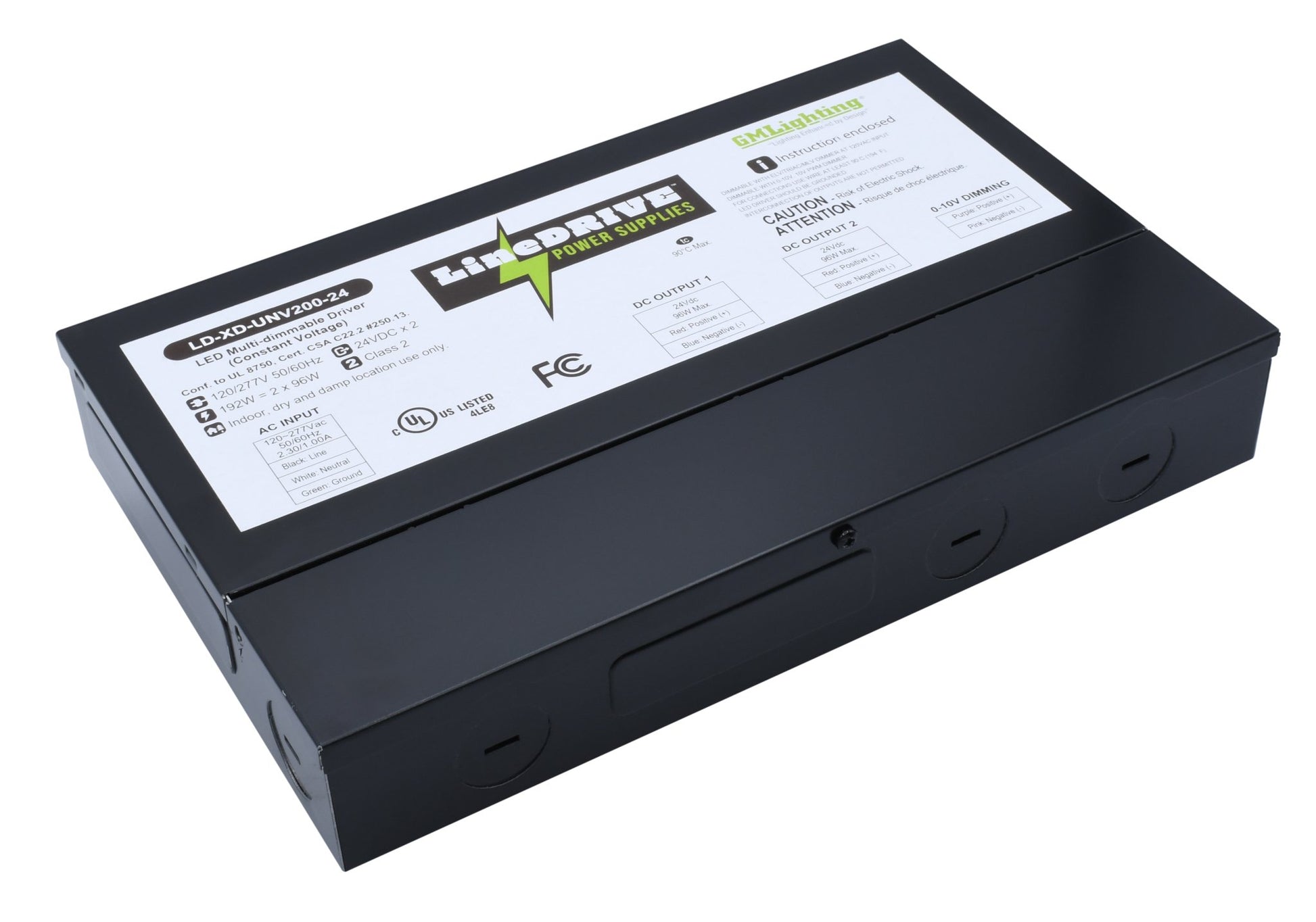 GM Lighting LD-XD-UNV LineDRIVE 24VDC Multi Dim LED Power Supplies ...